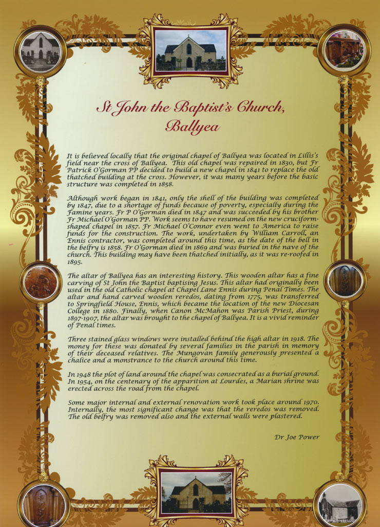 St. John the Baptist Church, Ballyea - Clarecastle & Ballyea Parish
