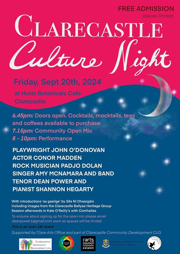 Clarecastle Culture Night - Clarecastle & Ballyea Parish