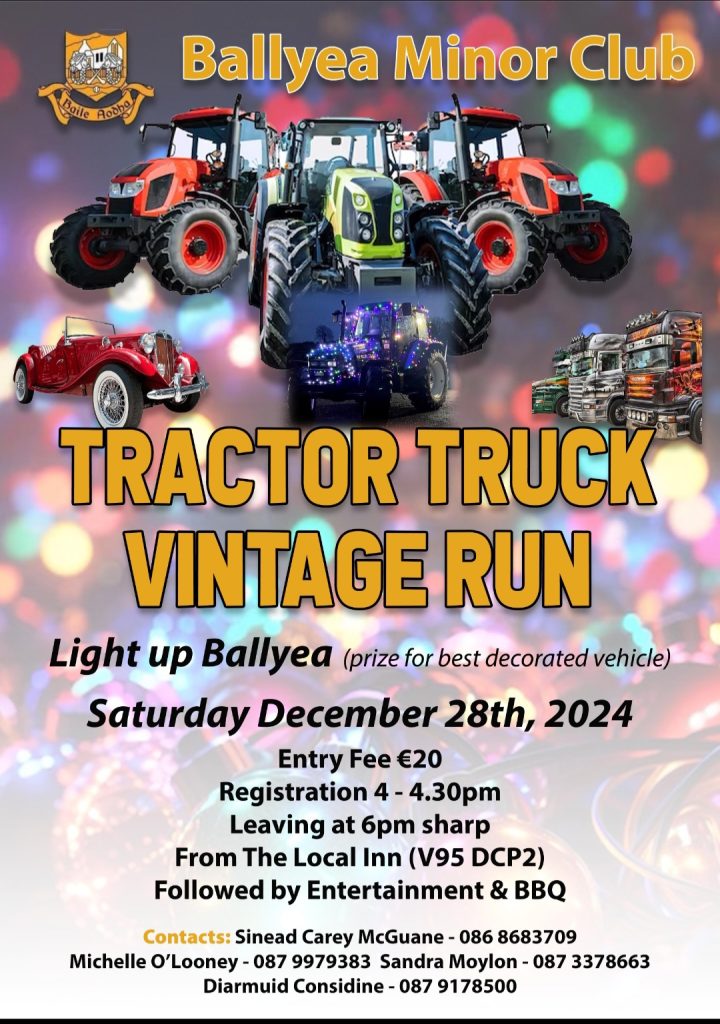 Ballyea Tractor Truck Vintage Run - Clarecastle & Ballyea Parish